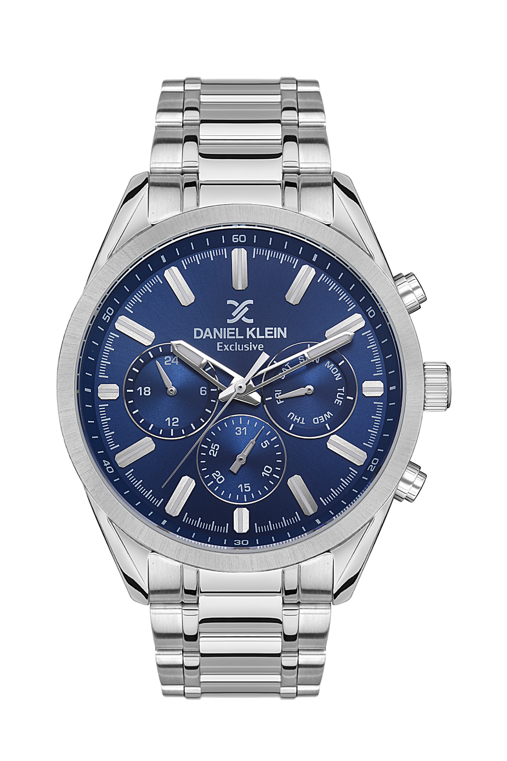 Daniel Klein Exclusive Men Blue Dial/Silver Watch – Daniel Klein Watch USA